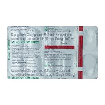 Lupisit-DM 10/1000 - Strip of 10 Tablets : Amazon.in: Health & Personal ...