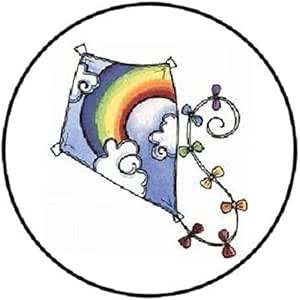 Amazon.com: 48 Pcs 1.2" Rainbow Kite Stickers, Kite Flying Stickers ...