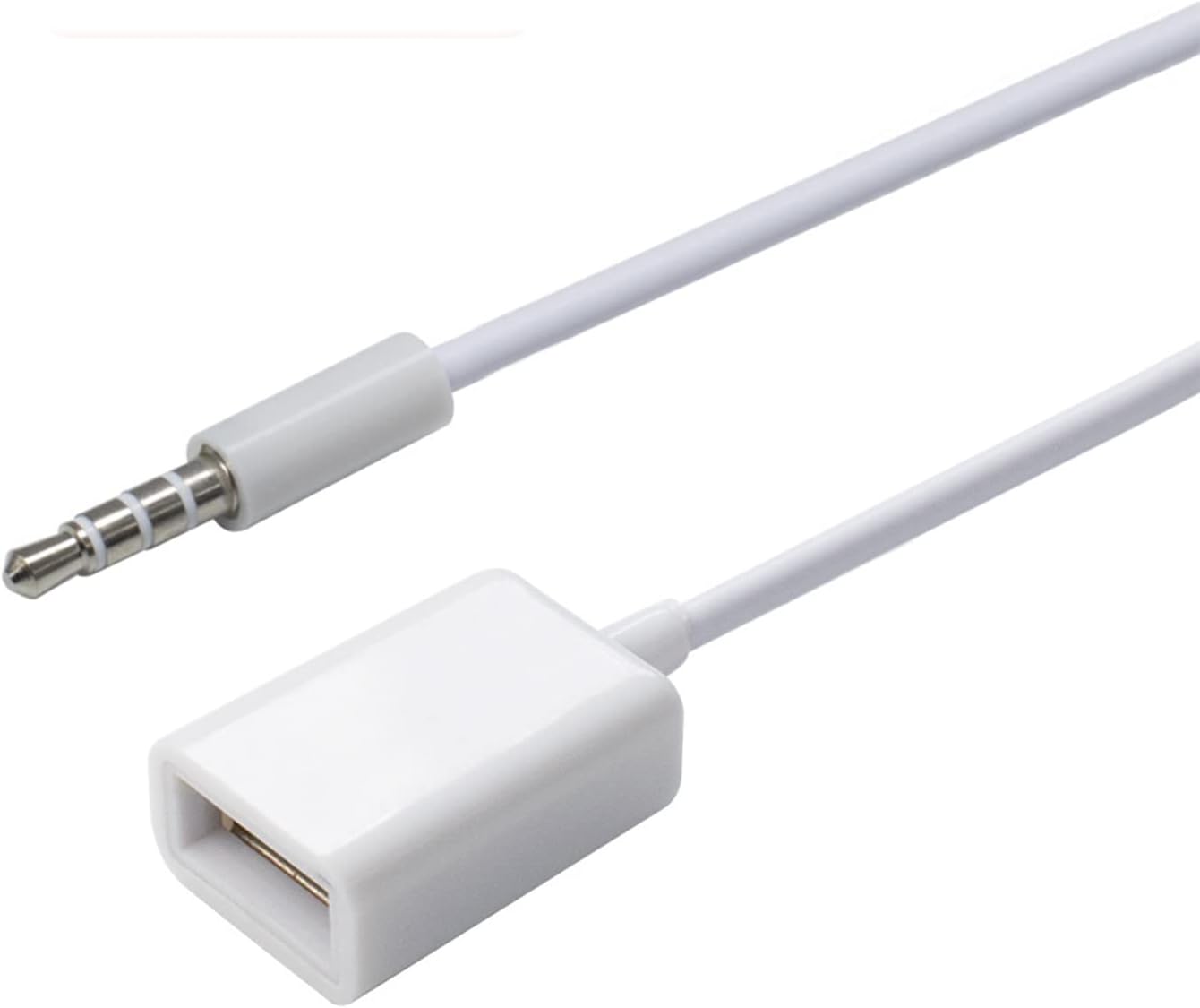 Amazon.com: Audio Aux Cable, 3.5mm Male Jack Plug to USB Female AUX ...