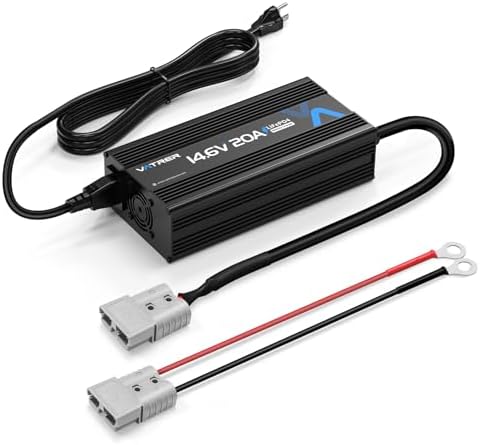Amazon.com: 14.6V 20A Lithium Battery Charger AC-DC LiFePO4 Battery ...