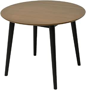 Amazon｜フェブラ ダイニングテーブル90 W90×D90×H70cm デザイン性の高い円形テーブル (ブラウン)｜ダイニングテーブル オンライン通販