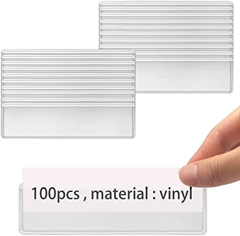 Amazon.com : Label Holders Self Adhesive,Labels for Storage Bins ...