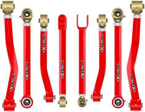 Amazon.com: CORE 4X4 Crawl Control Arms - Complete Set - Color: Red ...