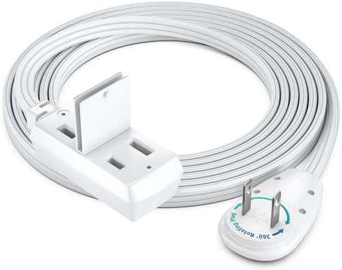 Amazon.com: DEWENWILS 6FT Flat Plug Extension Cord, 3 Prong Ultra Thin ...