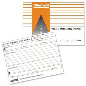Buy Chartwell Tachograph Vehicle Defect Report Pad 50 Sheets Ref CVDR1 ...