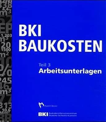 Amazon.com: BKI Baukosten 2001, 3 Tle., Tl.3, Arbeitsunterlagen ...