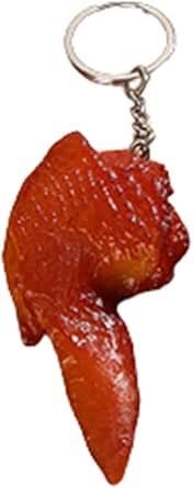 Imitation Food Keychain Fried Chicken Leg Nuggets Wing Keychain for ...