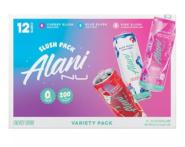 Amazon.com : Alani Energy Drink Slush Pack | 6 Cherry Slush, 3 Blue ...