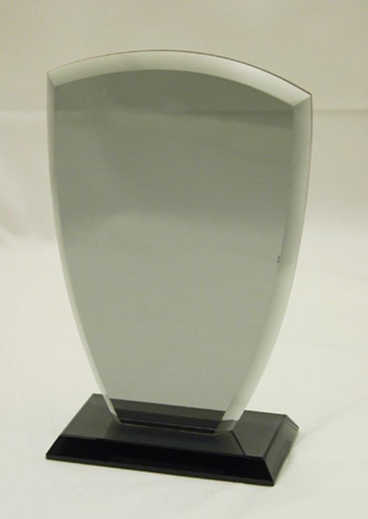 Amazon.com: Shield Smoked Trophy in Black Transparent : Home & Kitchen