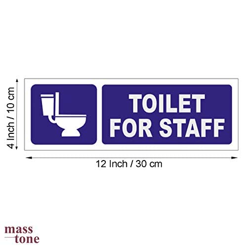 Buy Masstone Toilet for Staff Sign Board | Sign Board (4x12 Inch ...