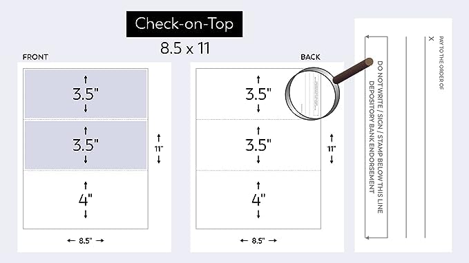 Snapklik.com : 50 Blank High Security Computer Check Paper, Checks On ...