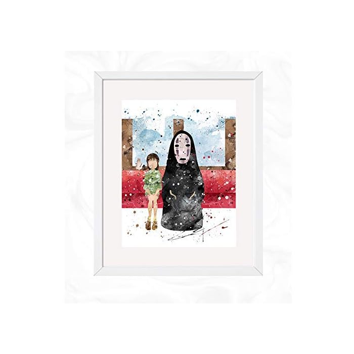 Buy Chihiro and No-Face Train Ride Prints, Spirited Away Watercolor ...