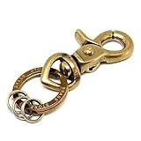 ・ブランド:BRASS STORE・製造元:BRASS STORE・真鍮 レバーナスカン キーホルダー （変形デザイン オリジナル二重カン）