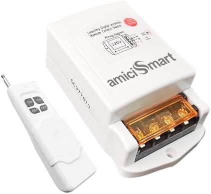 amiciSmart Wireless Remote Controlled Electrical Switch, 220V On/Off ...