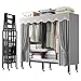 Amazon.com: Heavy-duty Foldable Clothe Rack with cover Load 2000lbs ...