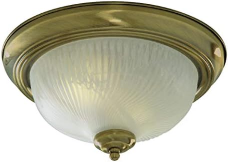 Searchlight 8183-3AB Opera Antique Brass 3 Light Fitting with Opal ...