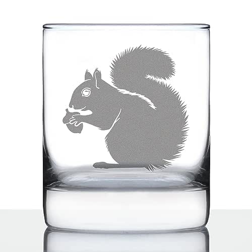 Amazon.com: Squirrel Rocks Glass - Squirrel Gifts and Decor with ...