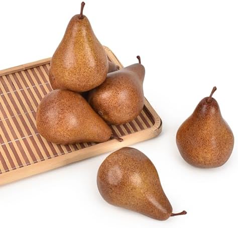 Amazon.com: Zzooi 3PCS Artificial Pear Tree Branches Fake Pear Fruit ...