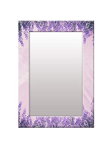 Buy 999STORE Printed Glass Mirror for wash Basin Stylish Mirror Violet ...