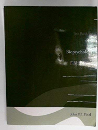 Test bank for biopsychology: John P.J. Pinel: 9780205373345: Amazon.com ...