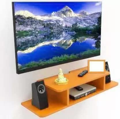 Home wood Set Top Box Stand Wall Mounted TV Cabinets Wall Selves Holds ...