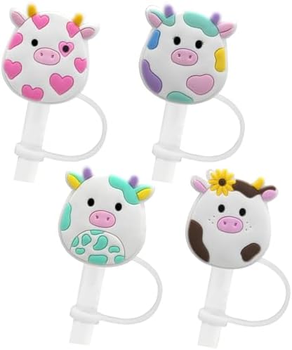 Amazon.com: XLSXEXCL 6 Pcs Highland Cow Straw Topper, Cow for Stanley ...