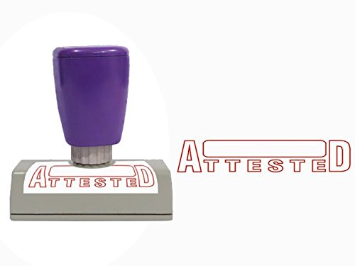 Presto Self Ink ATTESTED Rubber Stamp : Size : 50x12 mm : Amazon.in ...