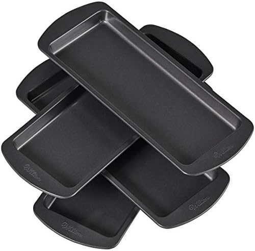 Amazon.com: Wilton Easy Layers! 10 x 4-Inch Loaf Cake Pan Set, 4-Piece ...