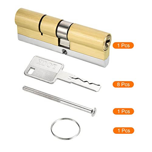PATIKIL 40/50 (90mm Overall) European Double Lock Cylinder, Door ...