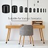 320 Pieces Rubber End Caps Black Round Vinyl End Caps Bolt Screw Covers ...