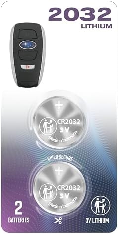 Amazon.com: Key Fob Replacement Batteries for Subaru, (2 Pack) CR2032 ...