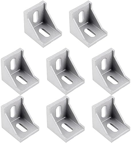8pcs 4040 Aluminum Extrusion Angle Mounting Brackets, 90 Degree Corner ...