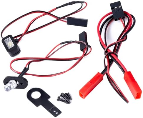 Amazon.com: RCLIONS LED Headlights Taillight Front Rear Lamp White&Red ...