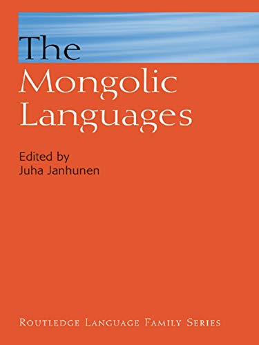 The Mongolic Languages (Routledge Language Family Series) eBook ...