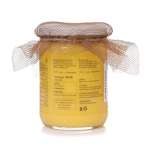 ROSIER A2 Gir Cow Ghee (500 ml) | Traditional Bilona Method A2 Cow Ghee ...