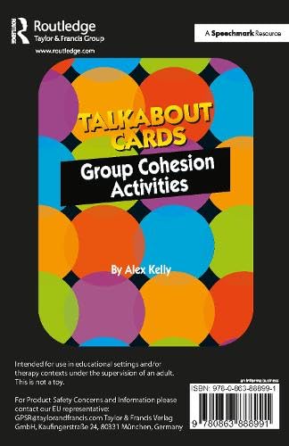 Talkabout Cards - Group Cohesion Games: Group Cohesion Activities ...