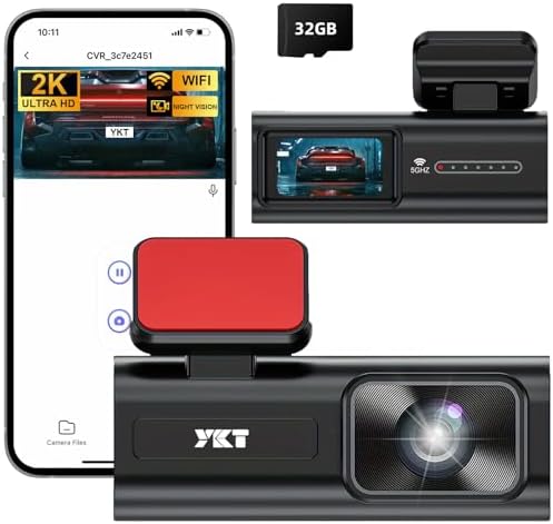 Amazon.com: Dash Cam 1296P Front Dashcam, V300 WiFi Dash Camera for ...