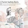 Amazon.com: Agrish Stand Alone Toilet Safety Rail - Adjustable Width & Height Fit Any Toilet ...