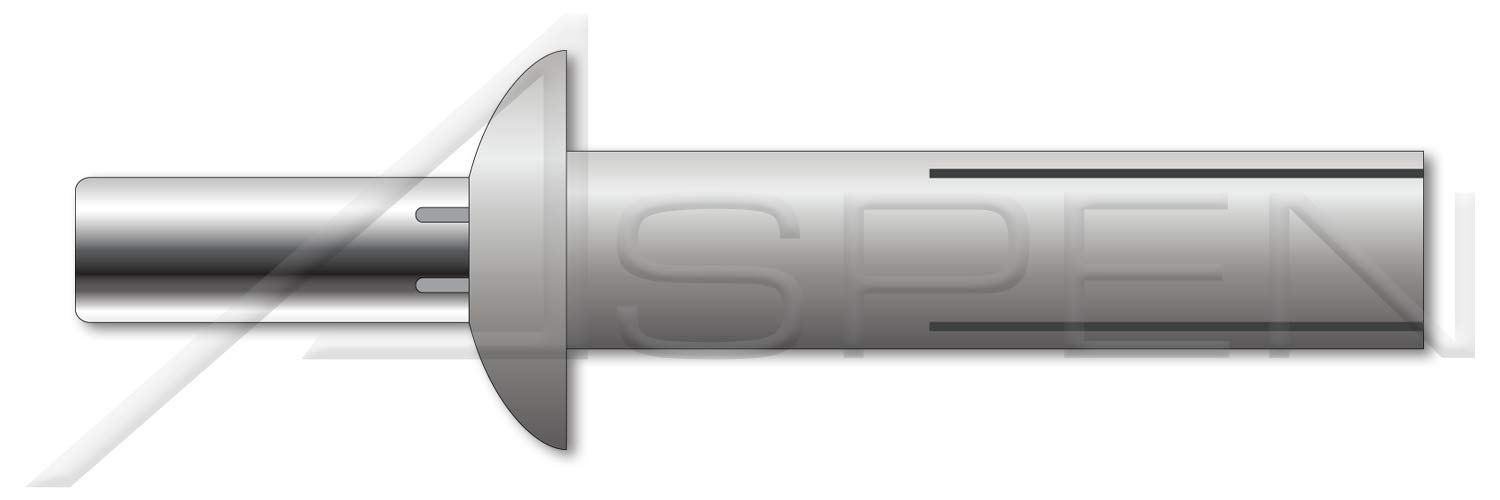 Amazon.com: (1000 pcs) 5/32" X 1/16", Drive Pin Rivets, Aluminum Body ...