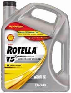 Amazon.com: Shell Rotella T5 15W-40 Synthetic Blend Engine Oil3 Pack ...