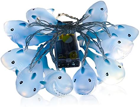 Amazon.com: GZMAY Indoor Outdoor Decor Shark String Lights,4.9ft ...