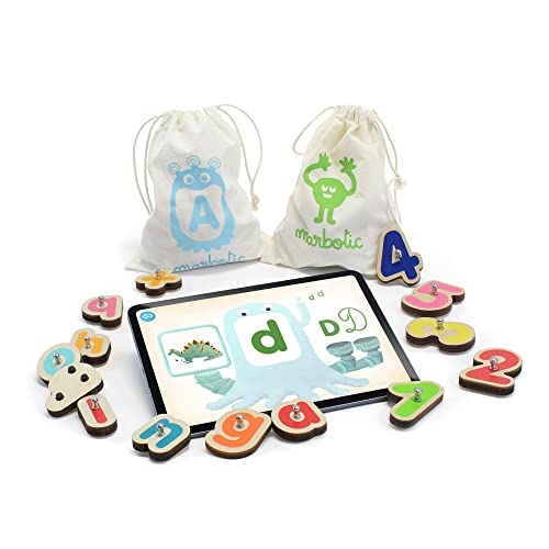 Marbotic - Sensory Kit for iPad - Wooden Interactive Lowercase Letters ...