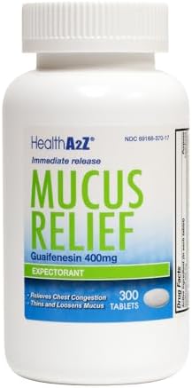 Amazon.com: ValuMeds Mucus Relief Caplets Guaifenesin 400mg (200 ...