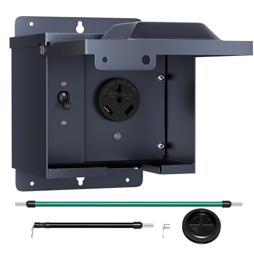 Snapklik.com : Joinfworld 30 Amp RV Power Outlet Box