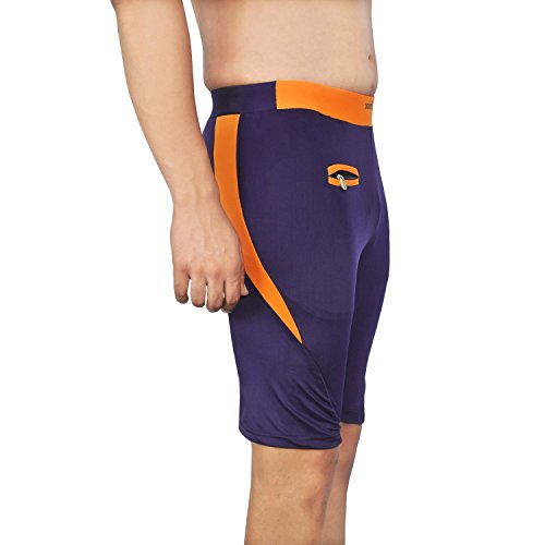 Buy NNN Men's Navy Long Lycra Swimming Trunk at Amazon.in