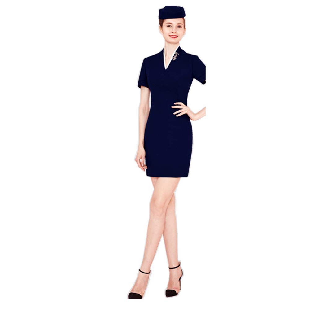 Buy JTIH ® Flight Attendant Costume Women Ladies Costume Stewardess Air ...