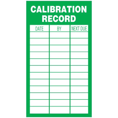 Amazon.com: LBL-SSK 4.25"X 2.375"Calibration Record Pack of 5 Labels ...