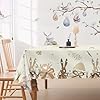 Amazon.com: JILASIR Easter Tablecloth 60x102 Inch, Bunny Egg Carrot ...