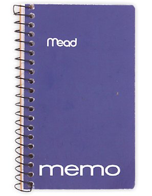 Amazon.com: 4 PK Mead Memo Book, College Ruled, 5 x 3 Inches, Wirebound ...
