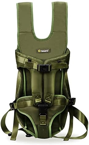 Texsens Dog Front Pack Carrier - Adjustable Hands-Free Pet Carrier ...